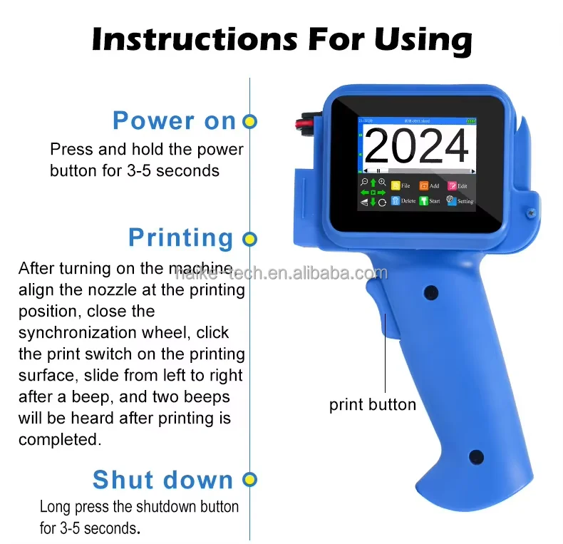 Inkjet Printer Logo Handheld Printer Portable Printing Machine Handjet ...