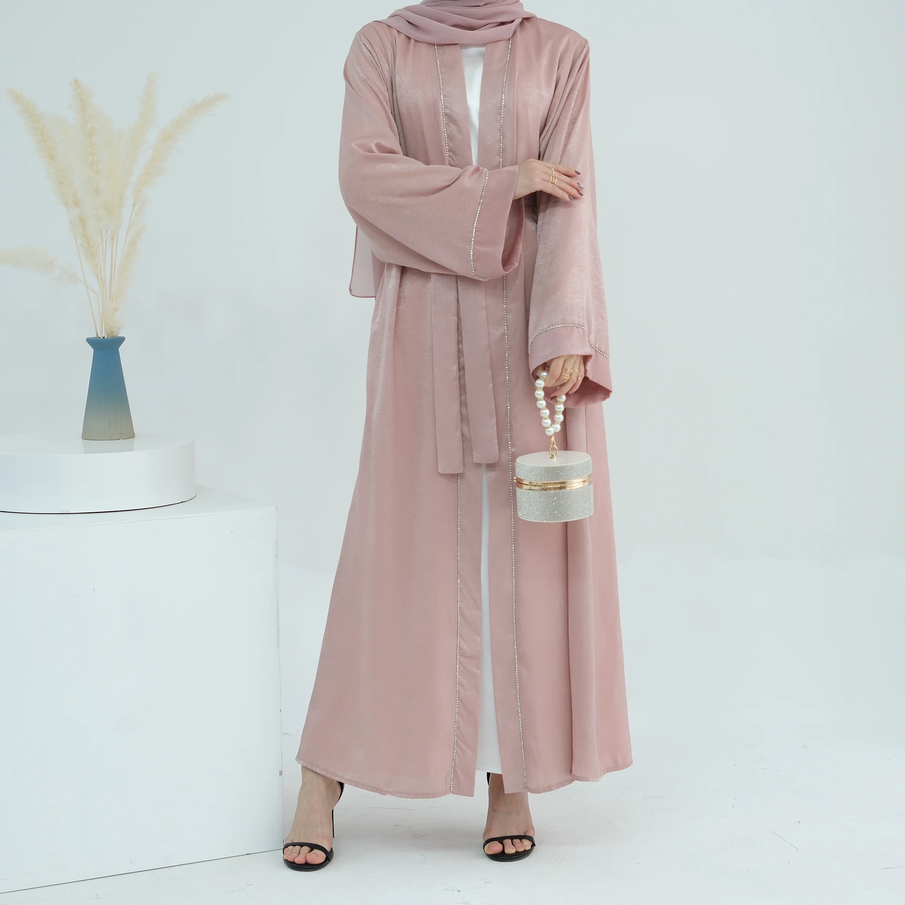 Wholesale Loriya Simple Style Modest Abaya Women Muslim Dress Dubai ...