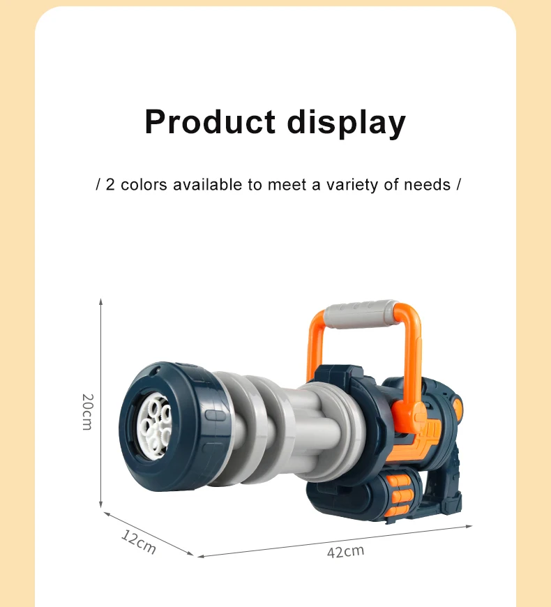 High Quality Gatling Bubble Gun Toys Kids Bubble Gun Bubble Toys with Music and Light| Alibaba.com