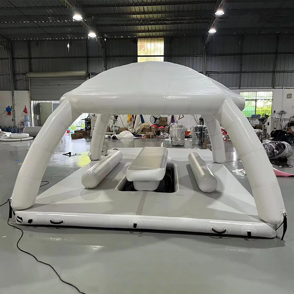 Inflatable Aqua Floating Resort Water Island Inflatable Aqua Cabanas ...