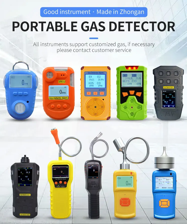 Industrial Handheld Co Co2 Sf6 Ph3 Methane Ch4 Hydrogen Oxide Ammonia H2s Lpg Sensor Portable ...