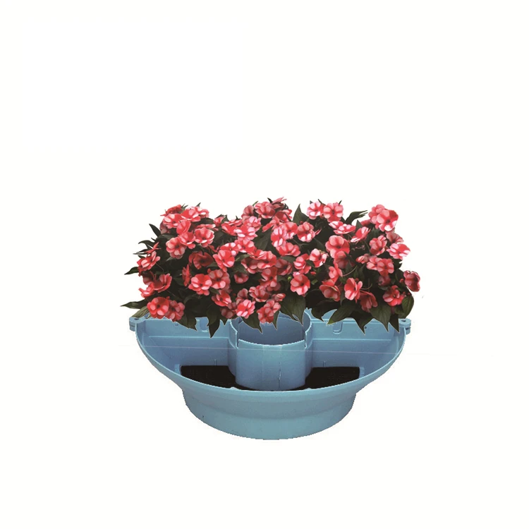 Sol Eco-friendly Half Round Planter Lamp Post Flower Pot Vertical ...