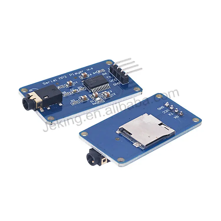 Jeking Yx6300 Uart Ttl Serial Control Mp3 Music Player Module Support Micro Sd/sdhc Card For Avr ...