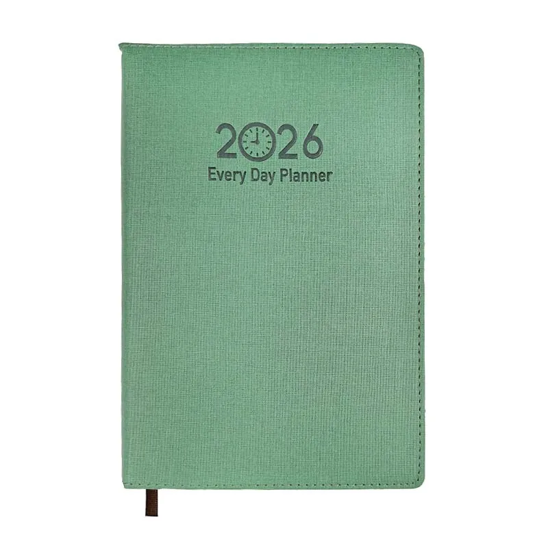 N5051 Customized Logo 2026 Yearly Planner Calendar A5 Fabric Thread ...