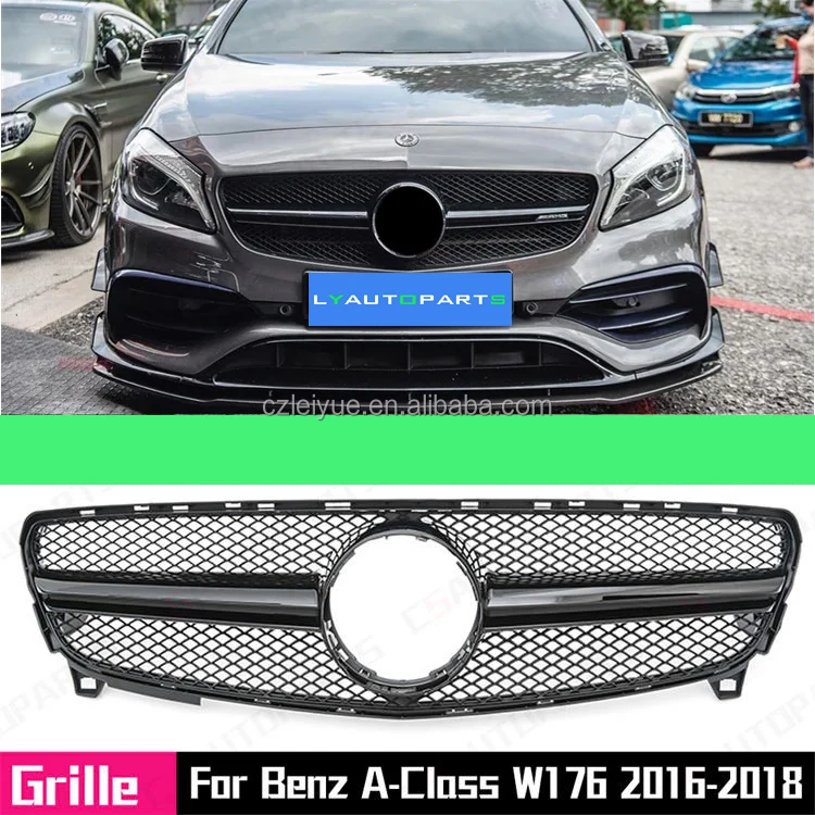 Body Parts Amg Style Front Bumper Grille For Mercedes Benz W176 2016 ...