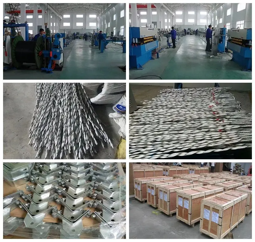 Flexible Pre-twisted Aerial Cable For Telecommunications Preformed Guy ...