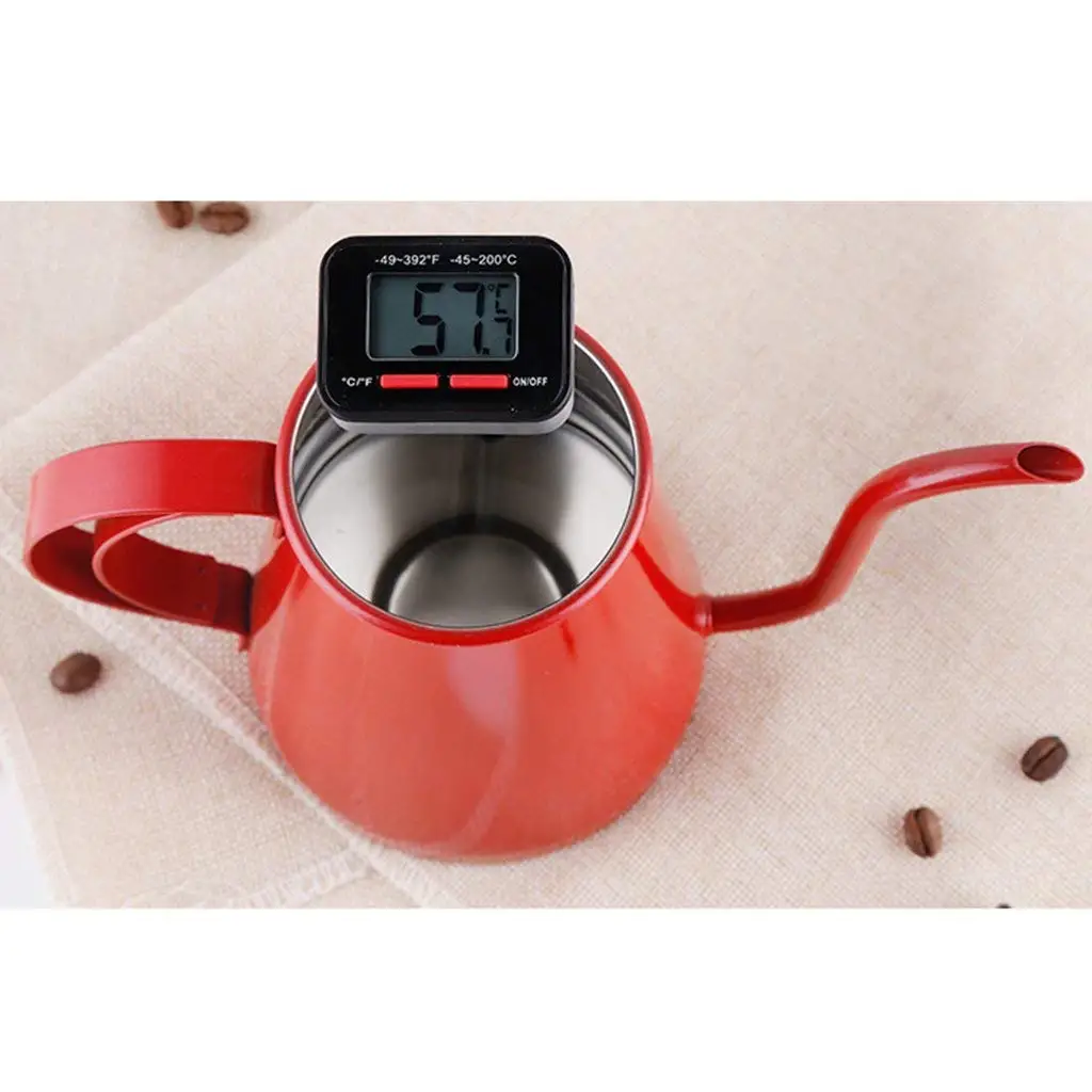 Digital High End Instant Read Stainless Steel Probe Thermometer Milk ...