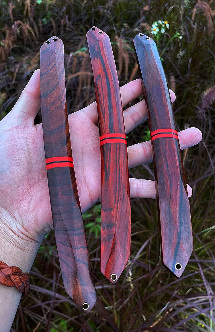 High Hardness VG10 Damascus Steel Rosewood Handle Mountain Climbing Can ...