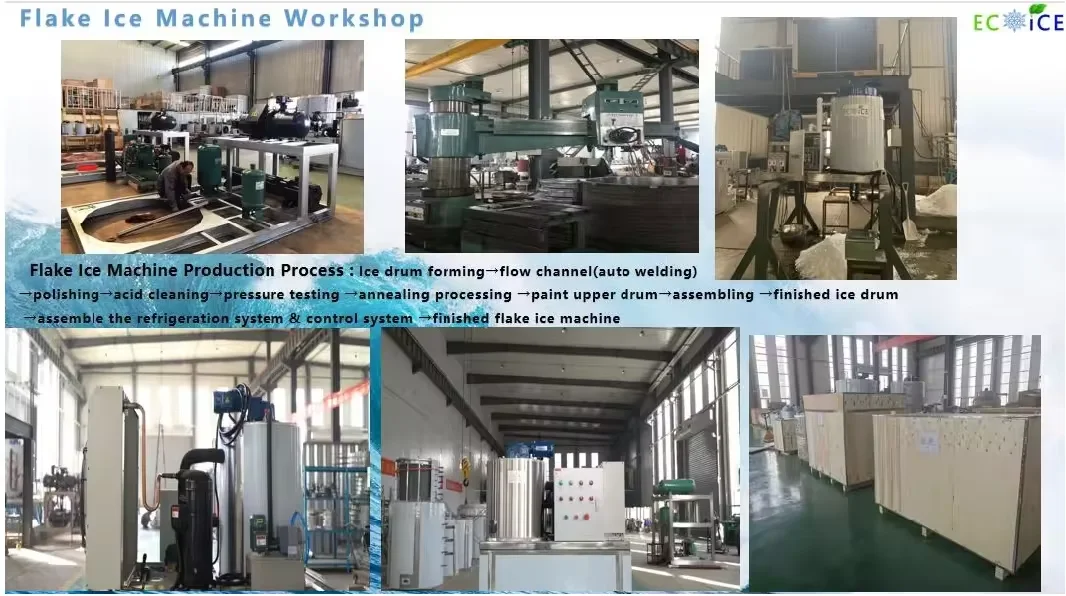 High-Efficiency 10 Ton Industrial Flake Ice Machine for Fish Cooling ...
