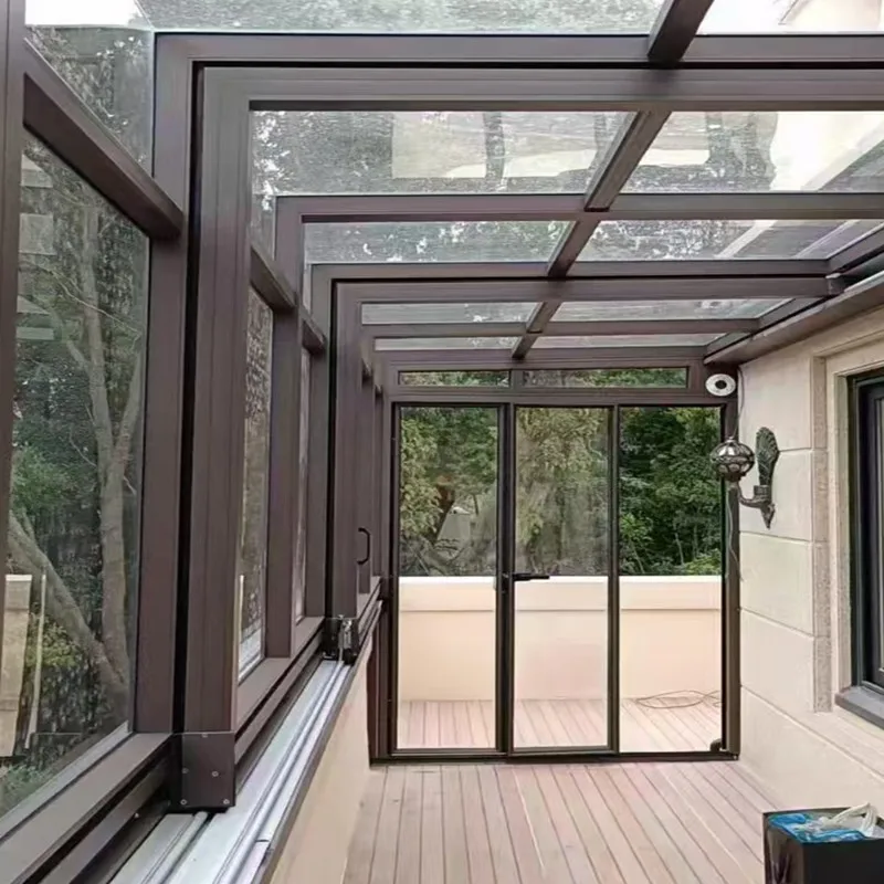 Modern Double Layered Insulated Glass House Polygon Roof High Light ...