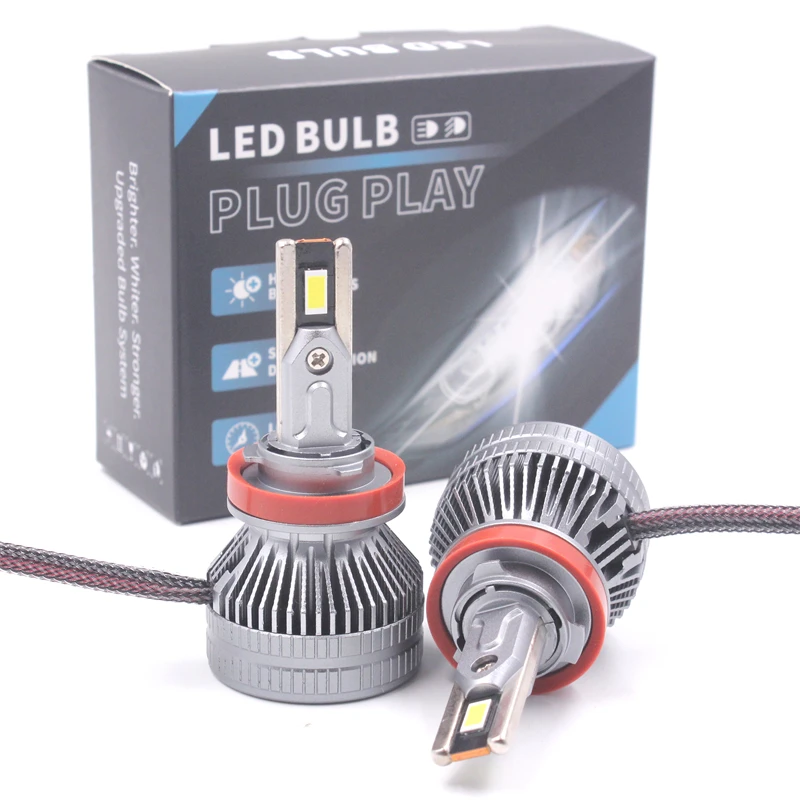 X7 10000lm Auto 100w Canbus Car Led H4 Drive Build-in H7 Car Lights Led ...