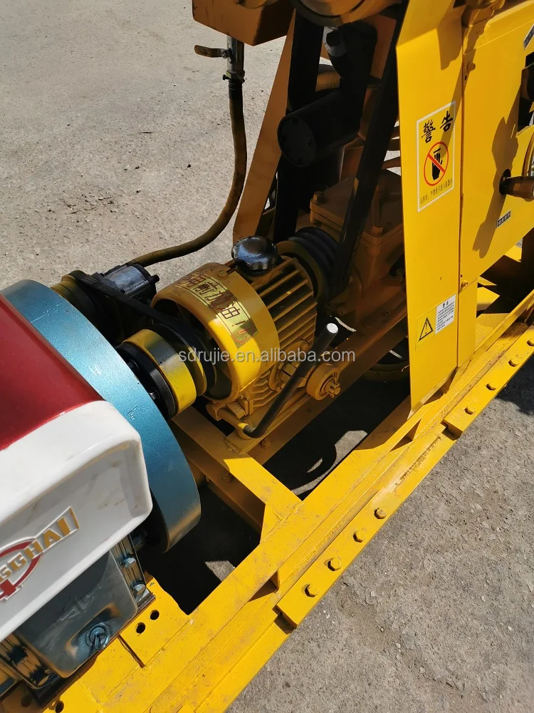Portable Wheels Rock Core Drilling Machine Diesel Hydraulic Core ...