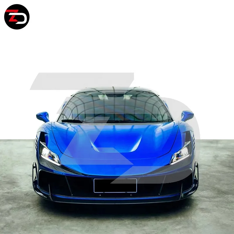 Supercar MY Style Body Kit For Ferrari F8 Tributo Bumpers Engine Wing ...