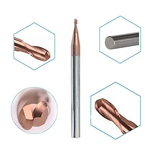 D4 D6 D8 D10 D12 CNC 45/55/65HRC End Mills - Precision Cutting