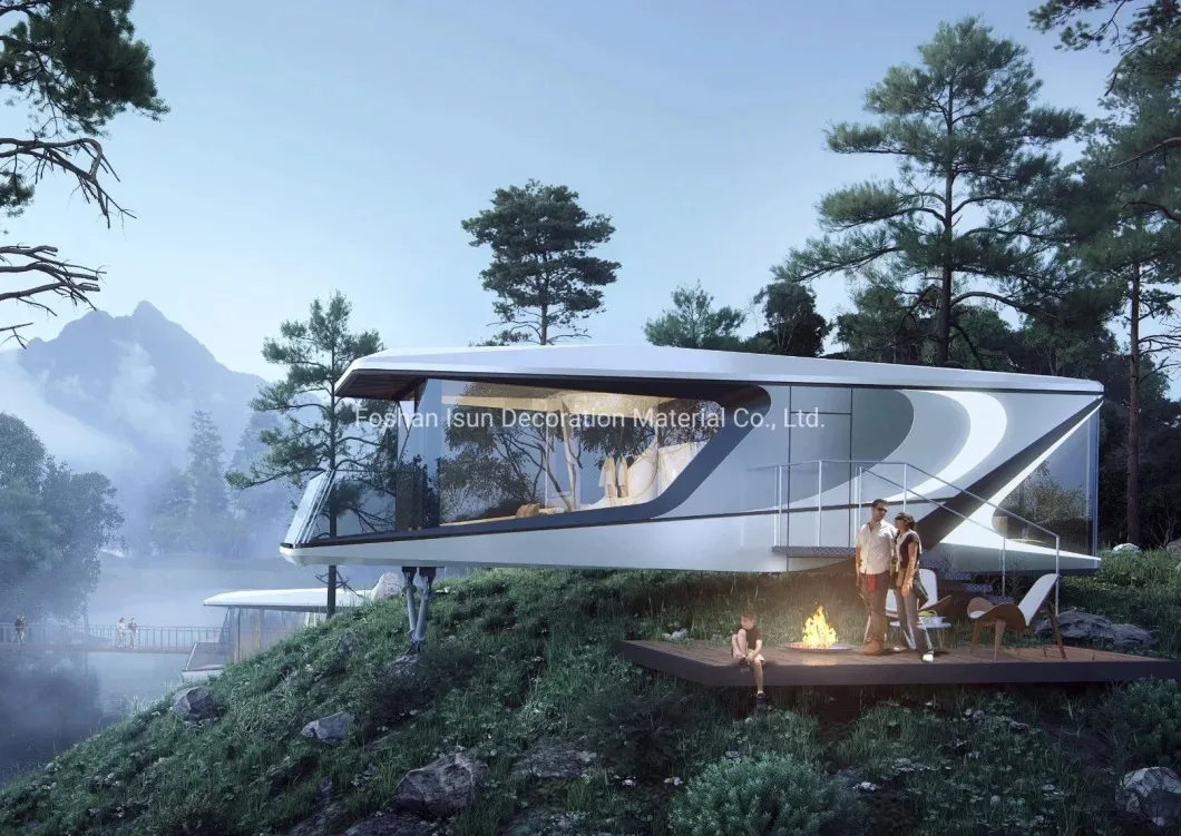 Chinese Prefabricated Modular Capsule House /spaceship House Capsule ...