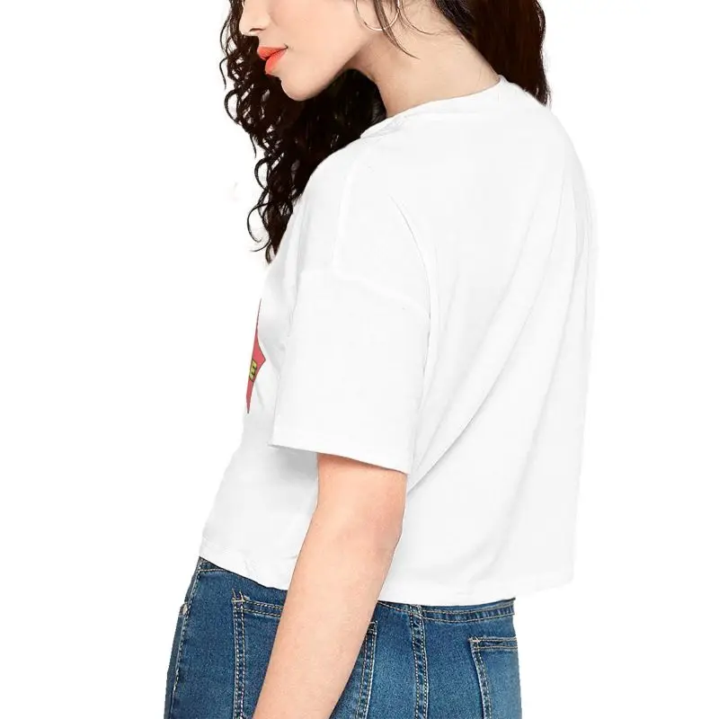 Jx Custom Pure Cotton Tight Navel Crop Short Sleeve Women T Shirt Slim ...