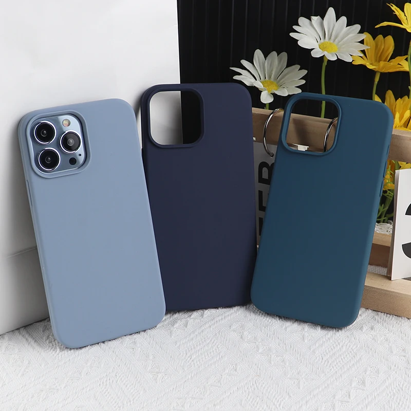 Custom Logo Soft Shockproof Liquid Silicone Cases for Iphone