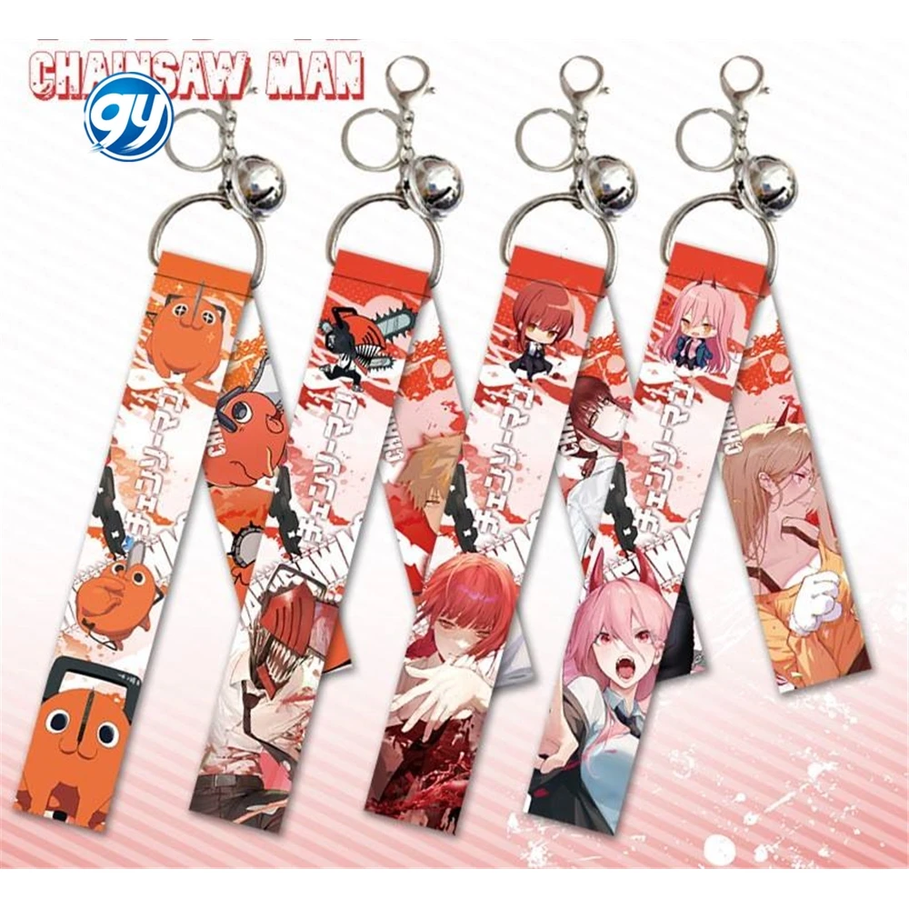 Cartoon Strap Anime Denji Makima Power Chainsaw Man Other Key Chains ...