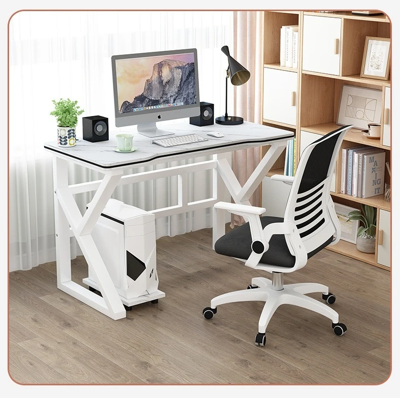 Wholesale Modern Black and White Gaming Desk for Home Office