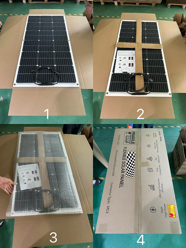 Jcn High Efficiency 100w Monocrystalline Pv 18v Flexible Photovoltaic ...