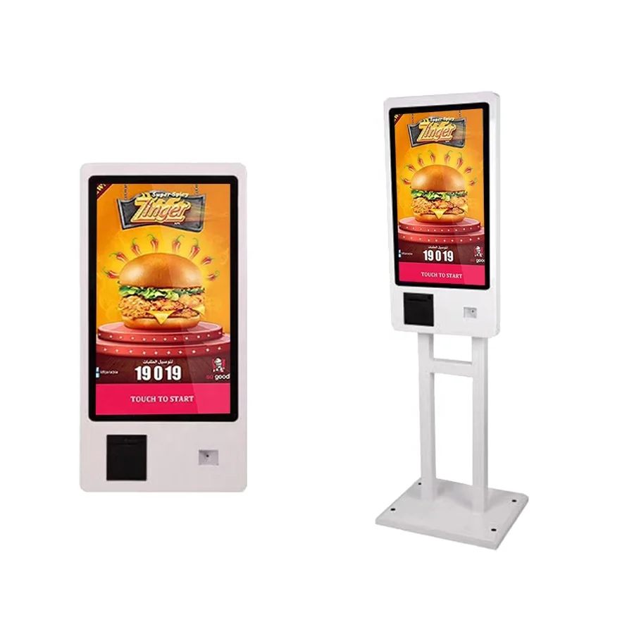 24 27 32 Inch Self-service Ordering Lcd Kiosk Payment Touch Screen ...