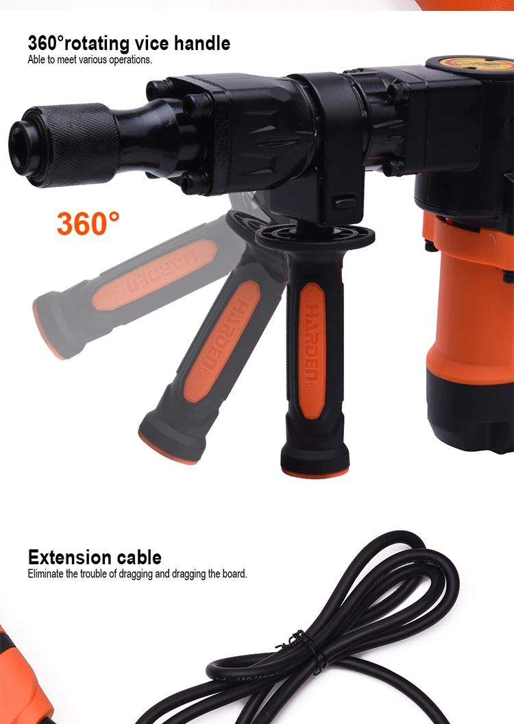 Hex Jackhammer 1100w Concrete Breakers Electric Demolition Breaker ...
