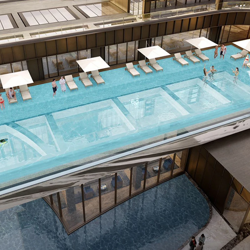 Custom Outdoor Acrylic Swimming Pools - Borderless & Clear