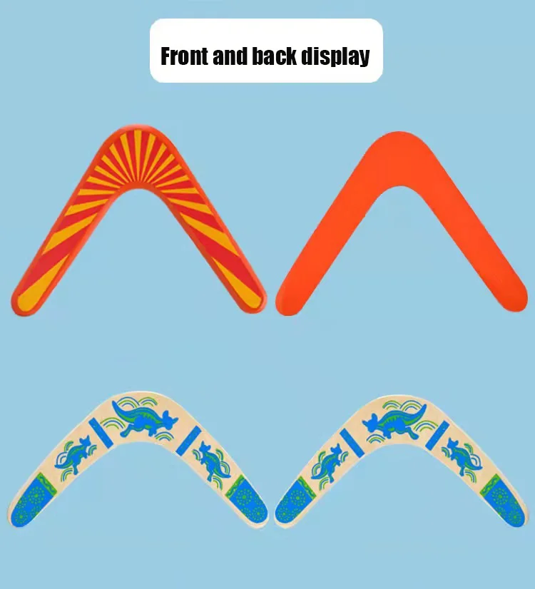 Handmade Australia Style Wooden Boomerang - Fun & Skill