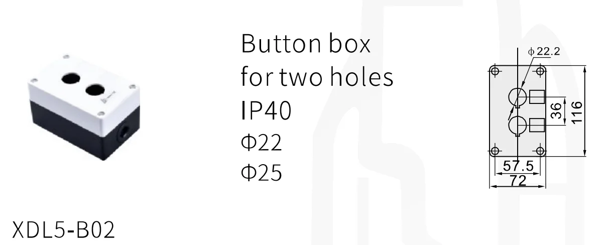 Tail Lift Control Box Switch Box Xdl5-b02 2 Holes Electrical Plastic ...