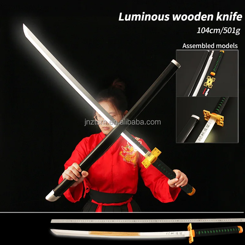 41inch Weapon Sword Demon Slayer Cosplay Sword Anime Ninja Knife Katana ...