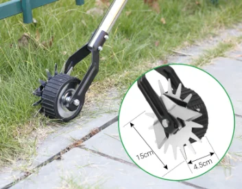 Manual Wheel Rotary Edger Sidewalk Manual Lawn Edger Strong 3 Sections ...
