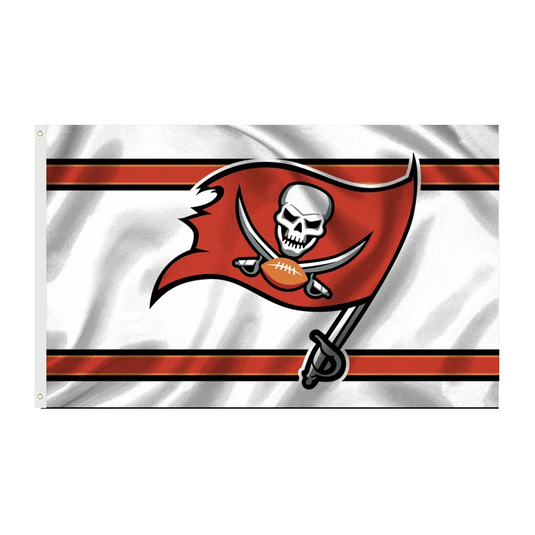 Custom 3x5ft Nfl Flags Team Football Buccaneers Flag With Tampa Bay ...