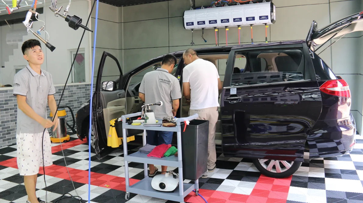 NIKELIANG Car Detailing Rolling Wheel Stand/360 Tire Shine Detailing ...