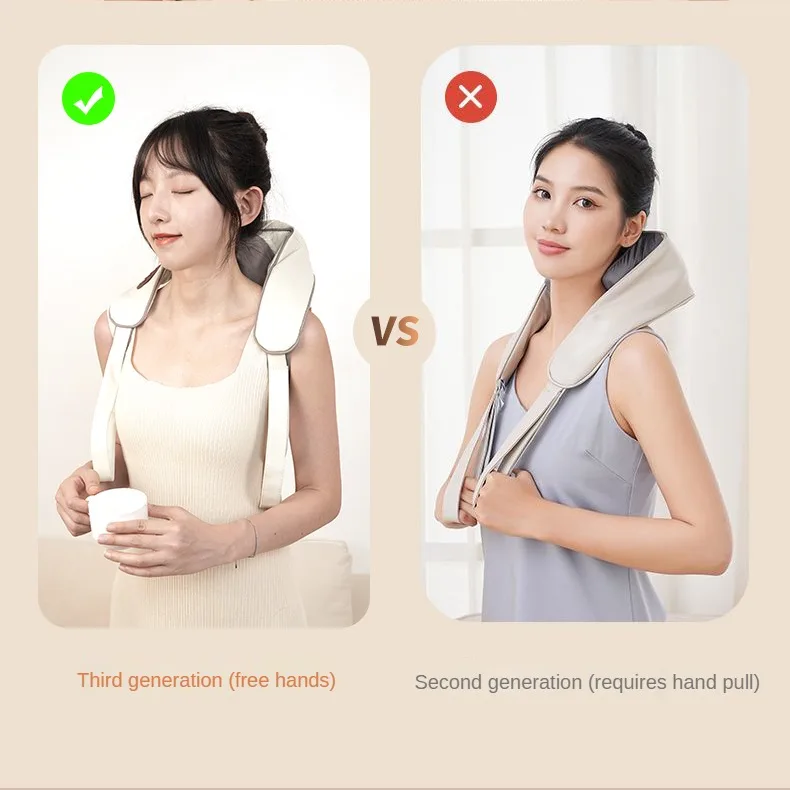 2024 Trapezius Muscle Heating Kneading Tapping Massager Shiatsu Neck ...