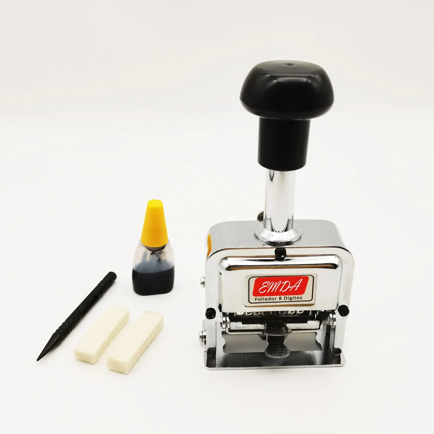 Alibaba.com: Metallic Heavy Duty Automatic Self-Inking 8-Digit Sequential Number Stamp, Hand ...