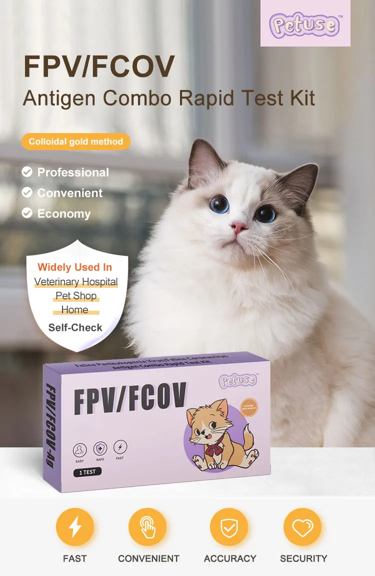Feline Panleukopenia Virus FPV/FCOV Antigen Combo Rapid Test Kit for ...