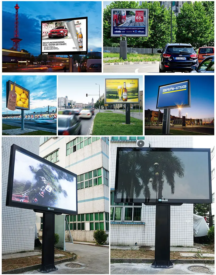 New Arrival LED Digital Billboard Outdoor Screen LED with Pole Standing ...