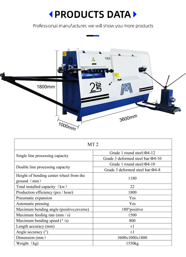 Cnc Steel Wire Rod Stirrup Bending Machine - Buy Rebar Bending And ...