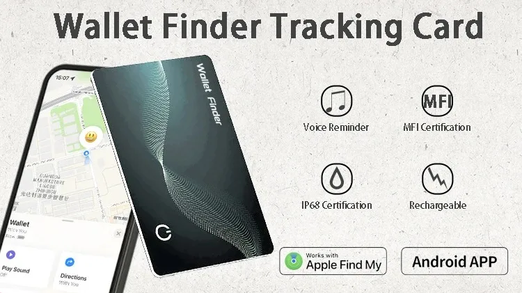 Locator Mini Smart Gps Tracker Positioning Tag Anti-lost Card Device ...