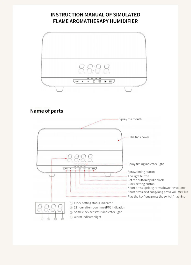 Flame Aromatherapy Flame Humidifier Simulates Fire Aromatherapy Machine ...