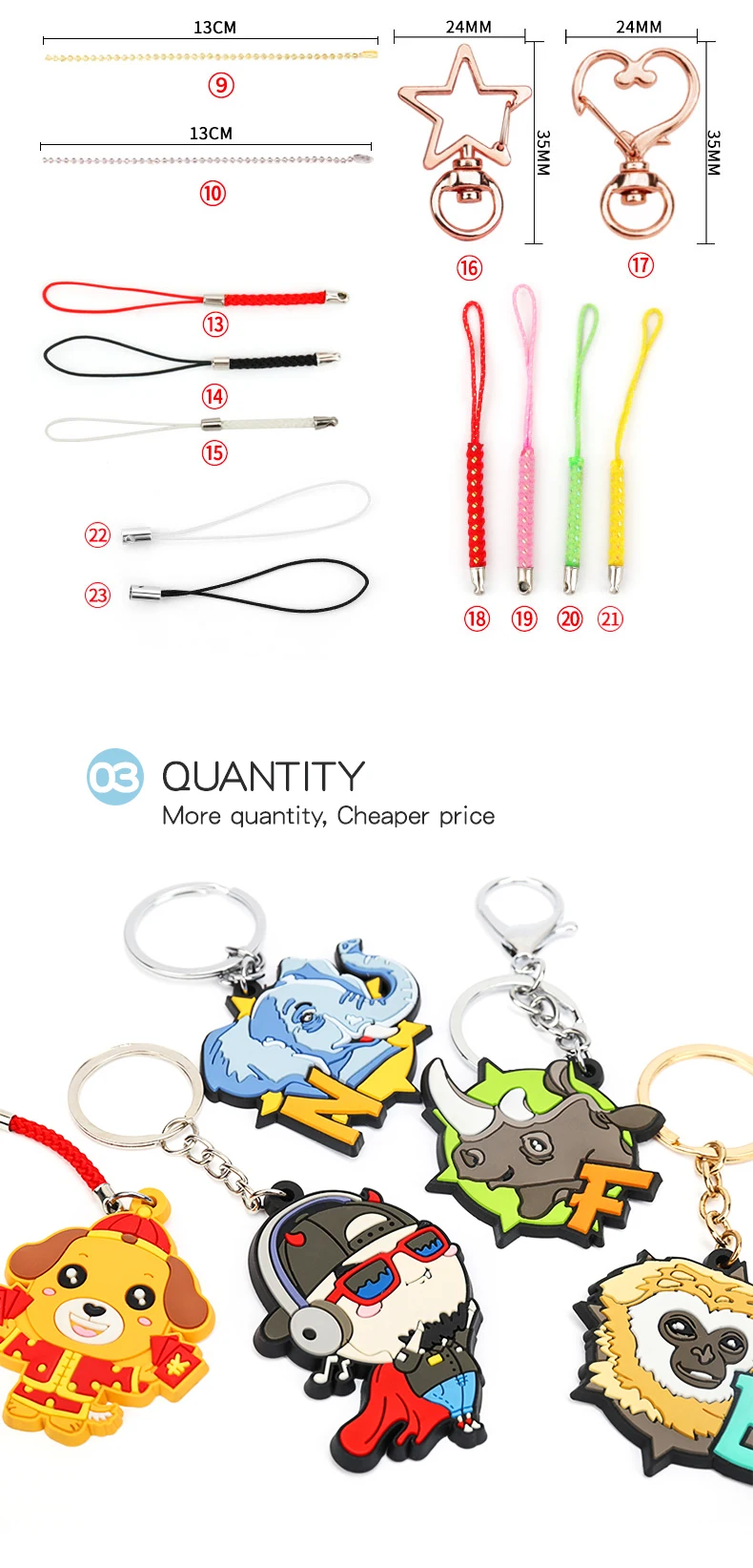 Vograce Custom 3d Soft Pvc Key Chain Custom Silicone Rubber Shoe Shape ...