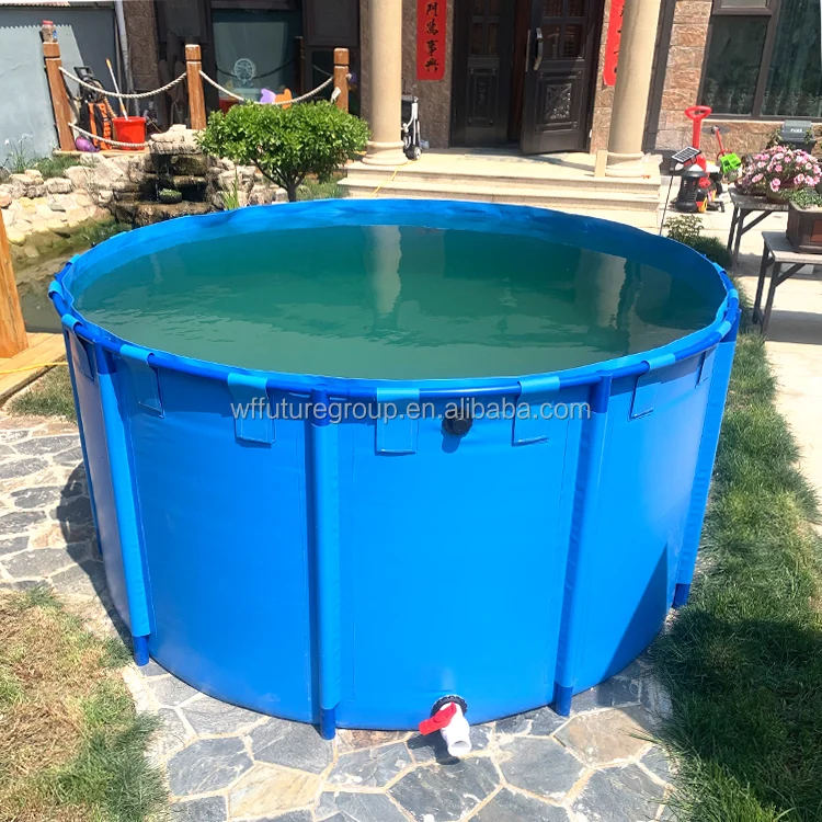 Portable Fish Pond Big Size Koi Pond Tanks Plastic Fish Tank Low ...