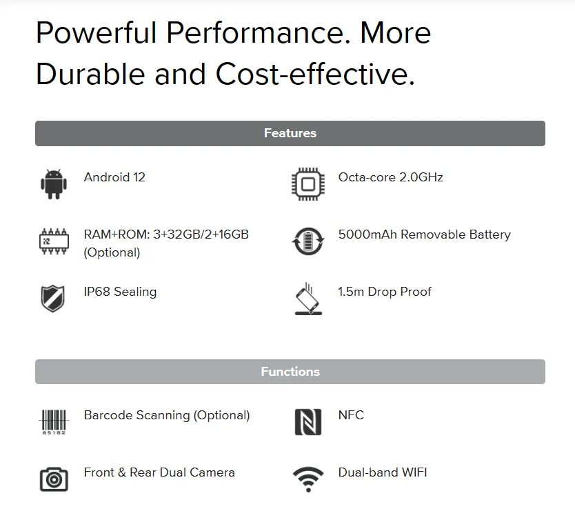 Chainway MC95 Handheld Terminal - Rugged & Versatile PDA