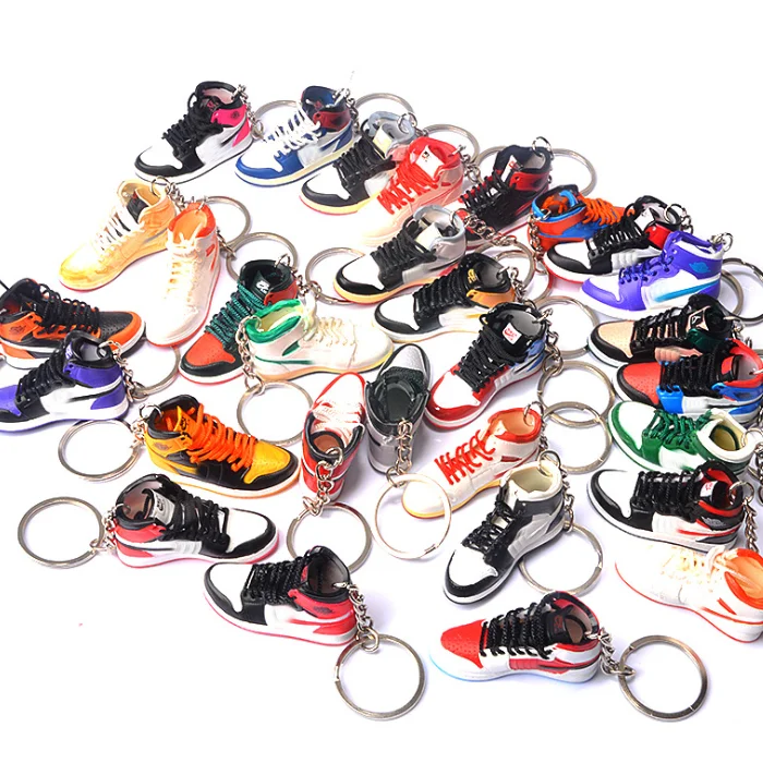 Factory Wholesale Mini 3d Sneaker Keychains Mini Shoe Keychain ...
