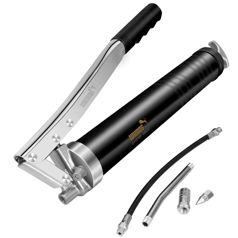 Hand Grease Gun 600CC High Pressure Manual Grease Pump Oil Filling Gun ...