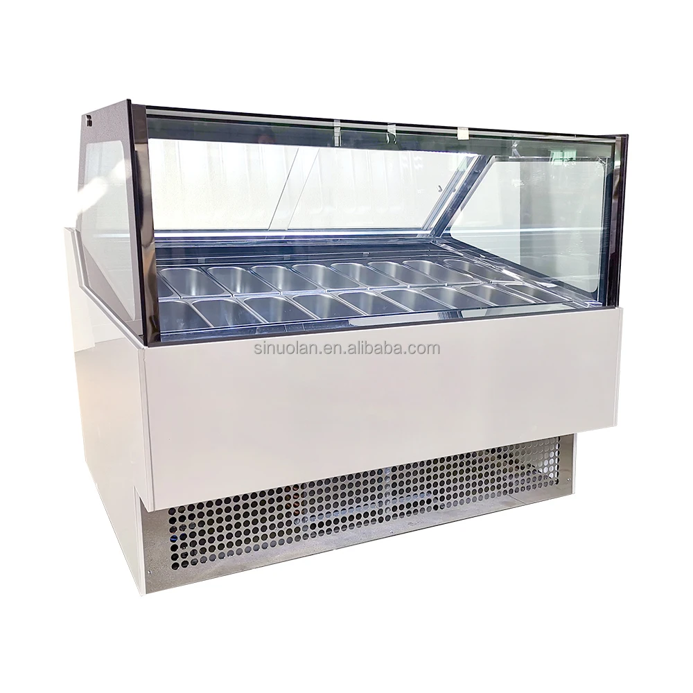 High Quality Gelato Display Case,Ice Cream Display Freezer For Sale And ...