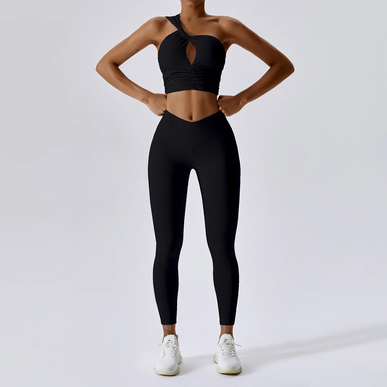 Custom Ladies Fitness Gym Yoga Wear Sets Womens Gym Leggings High Waist