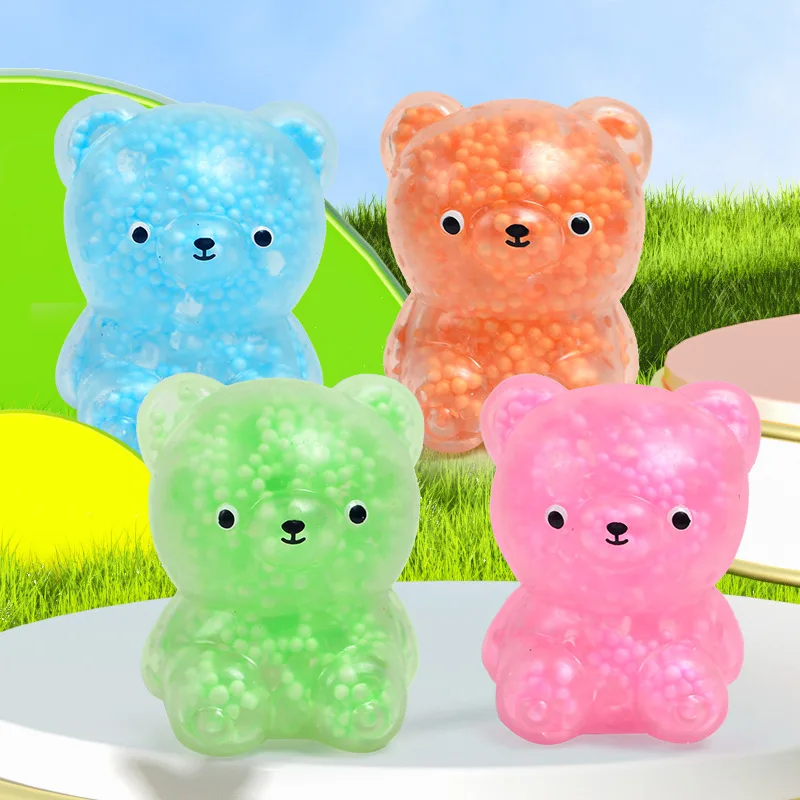 Unique Design Kawaii Mini Bear Stress Relief Toy Foam Particles Stretch ...