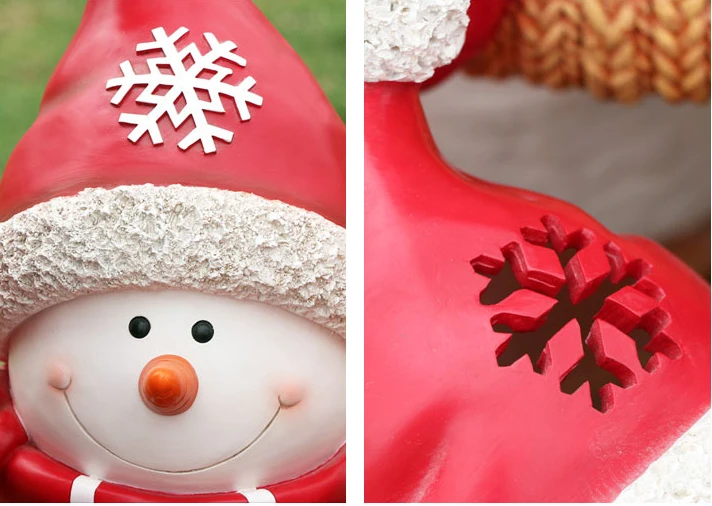 Christmas Decoration Resin Fiberglass Life Size Outdoor Santa Claus ...