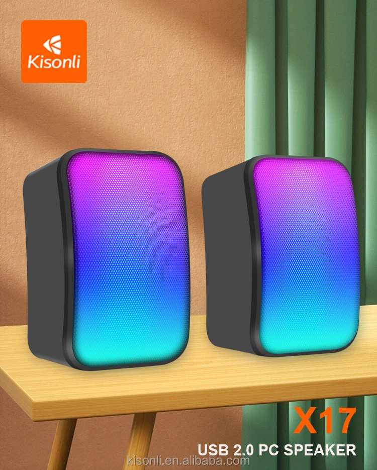 Kisonli X17 Mini USB 2.0 Speaker - Portable & Powerful